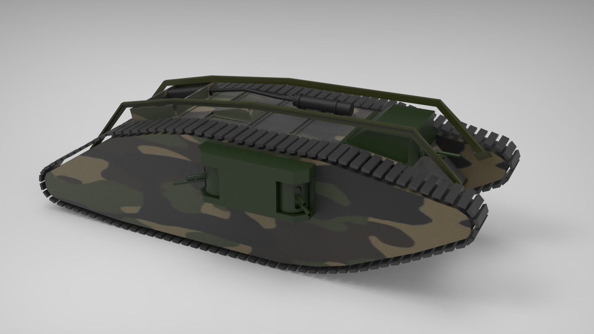 Girls Und Panzer Mark IV 3D Model - TurboSquid 2002927