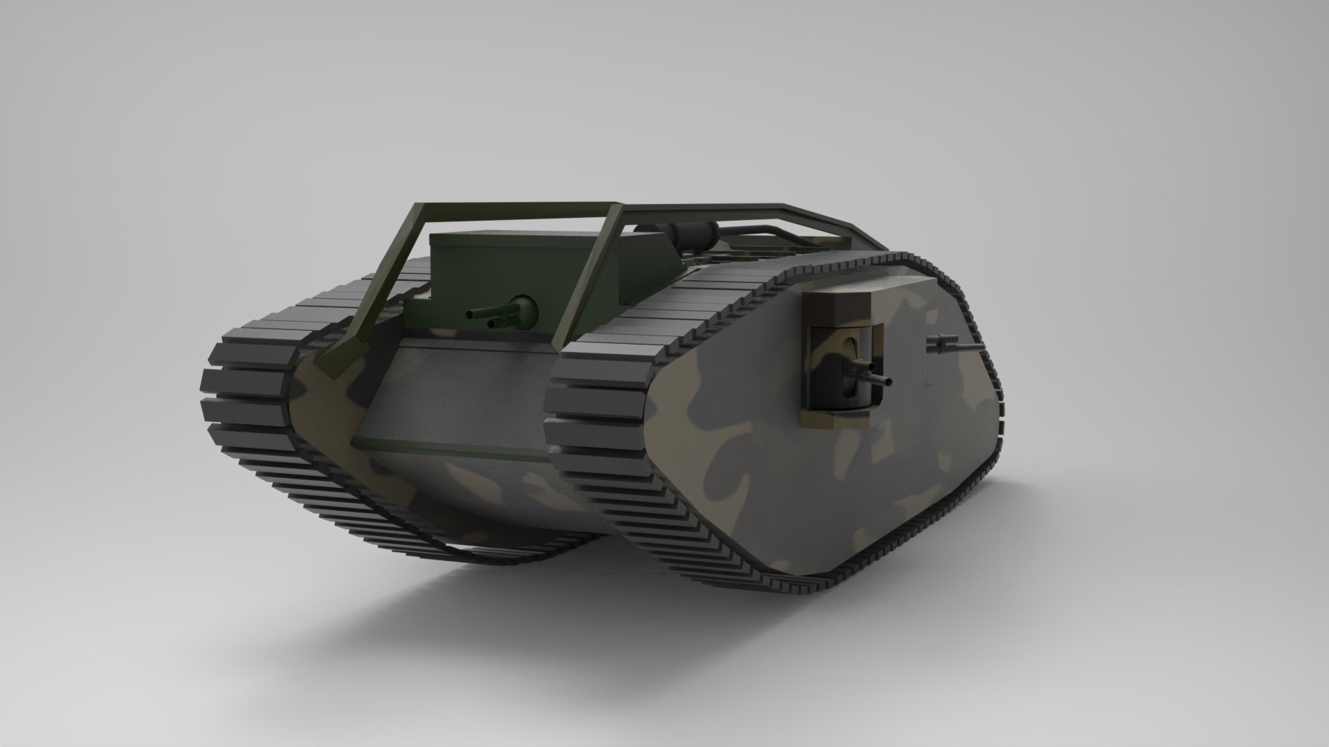 Girls Und Panzer Mark IV 3D Model - TurboSquid 2002927