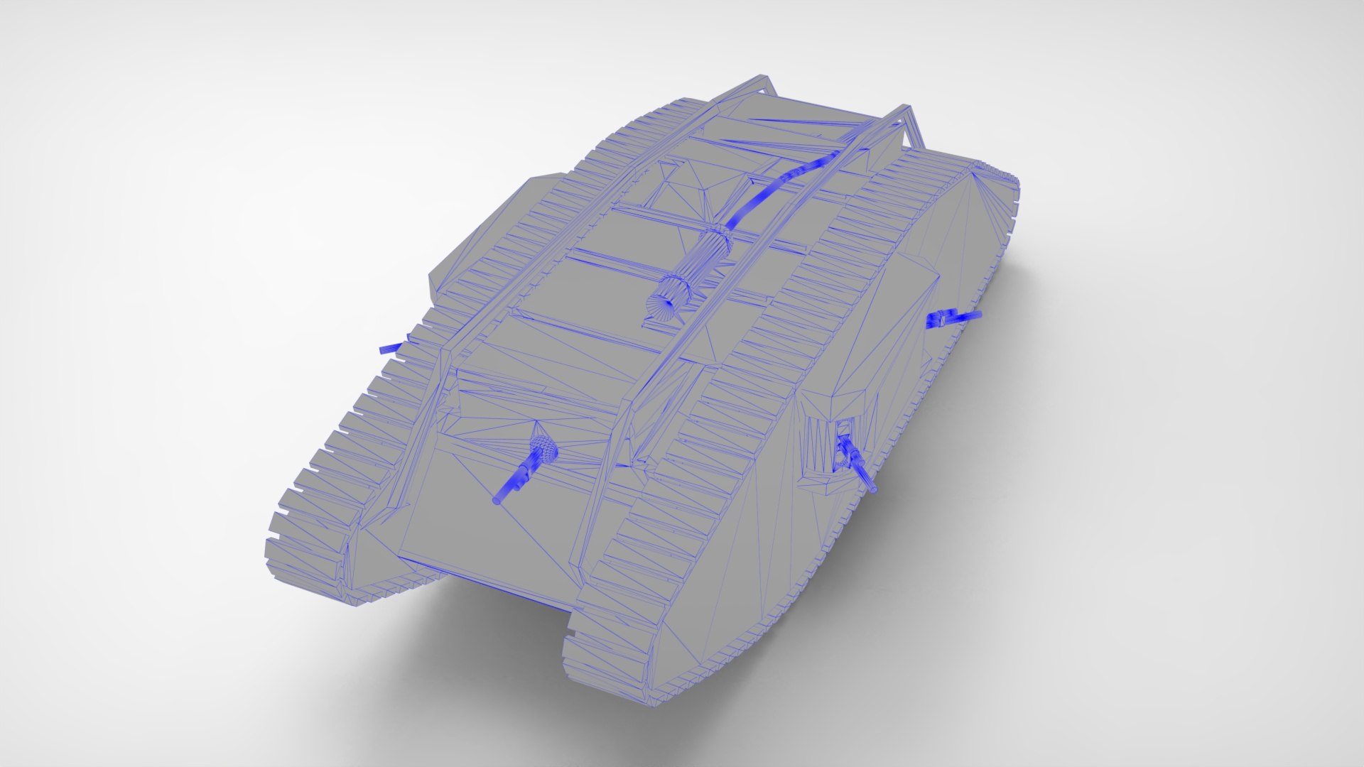 Girls Und Panzer Mark IV 3D Model - TurboSquid 2002927