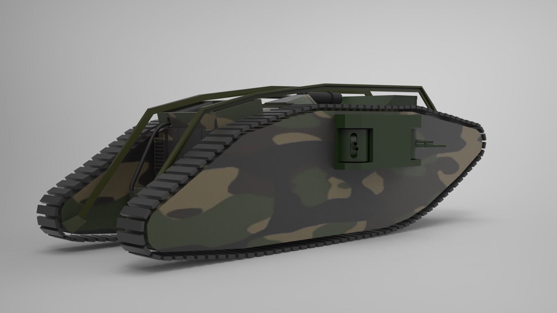 Girls Und Panzer Mark IV 3D Model - TurboSquid 2002927