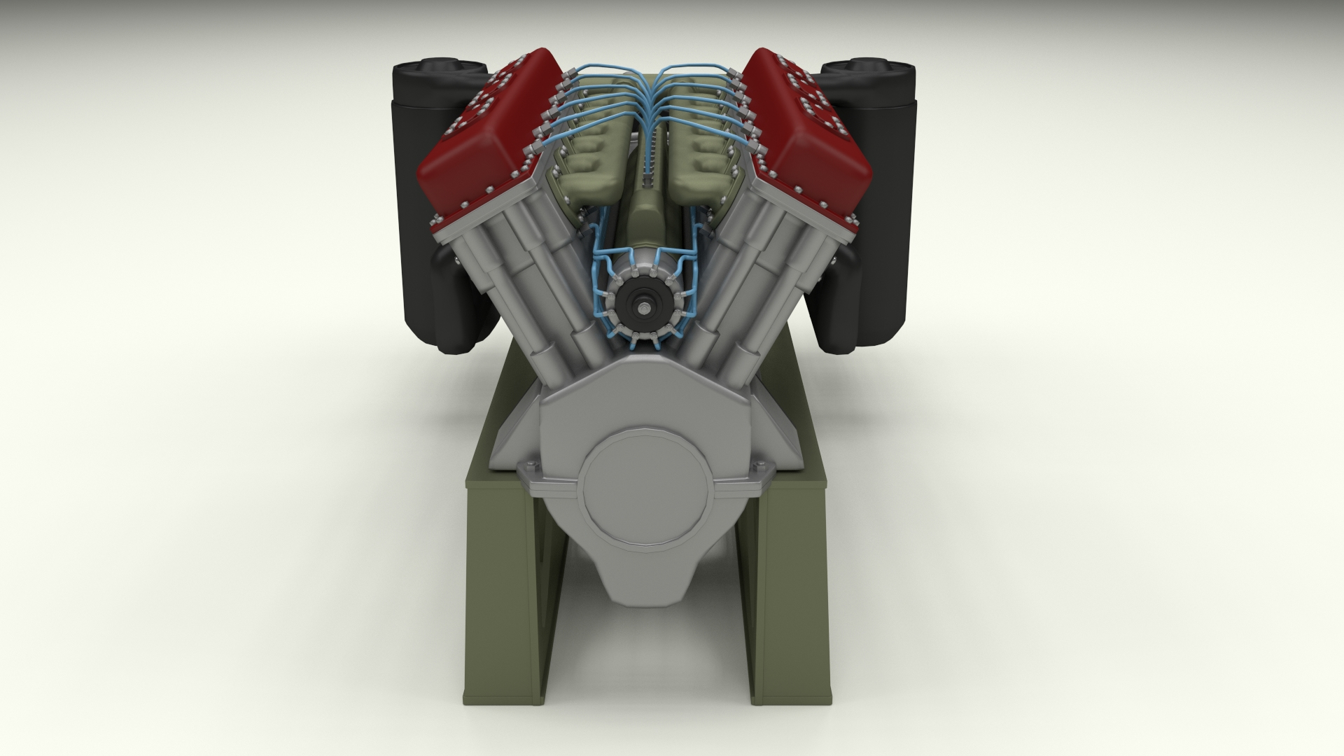 T-34 Engine Transmission T 3d Model