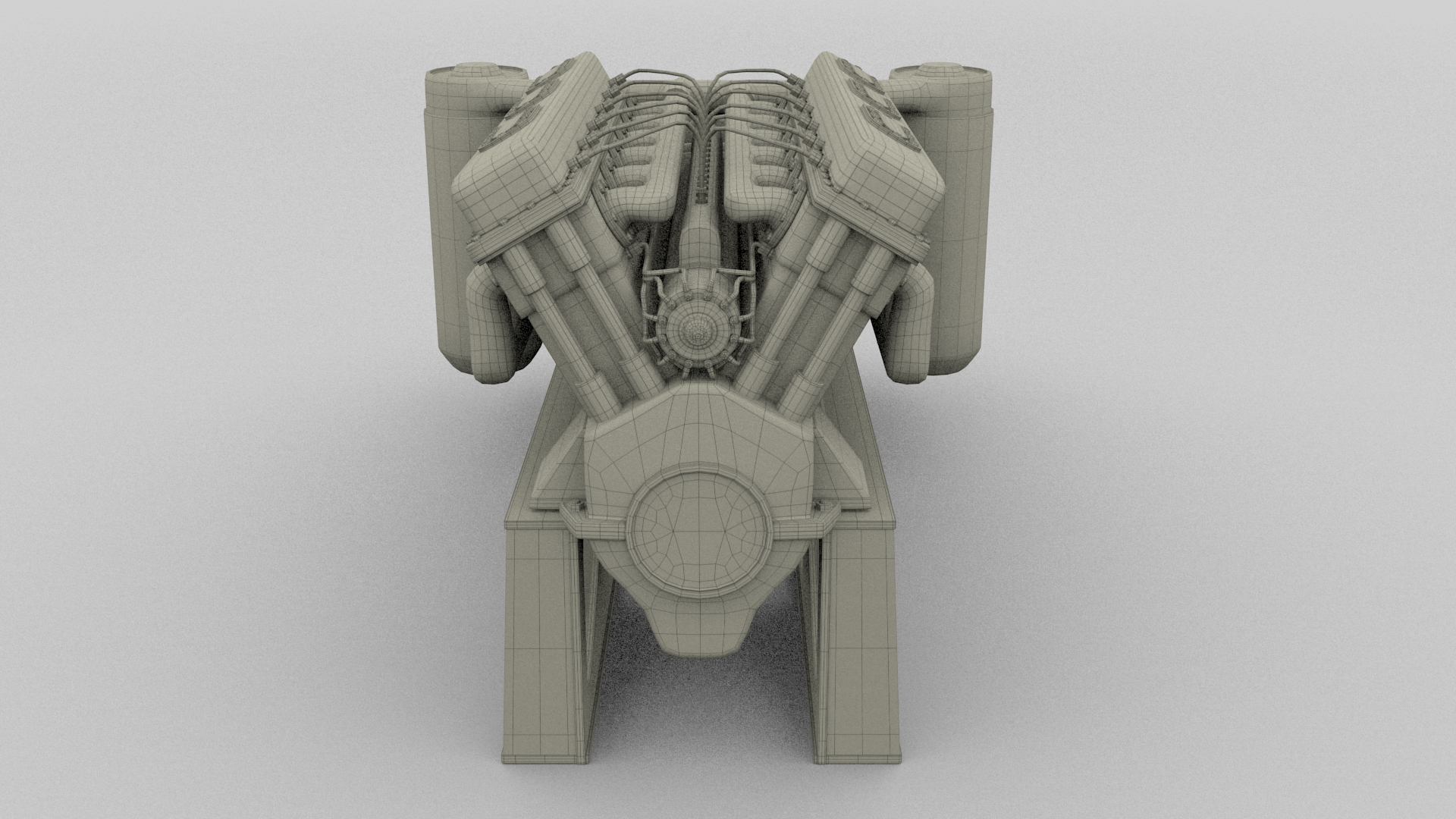 T-34 Engine Transmission T 3d Model