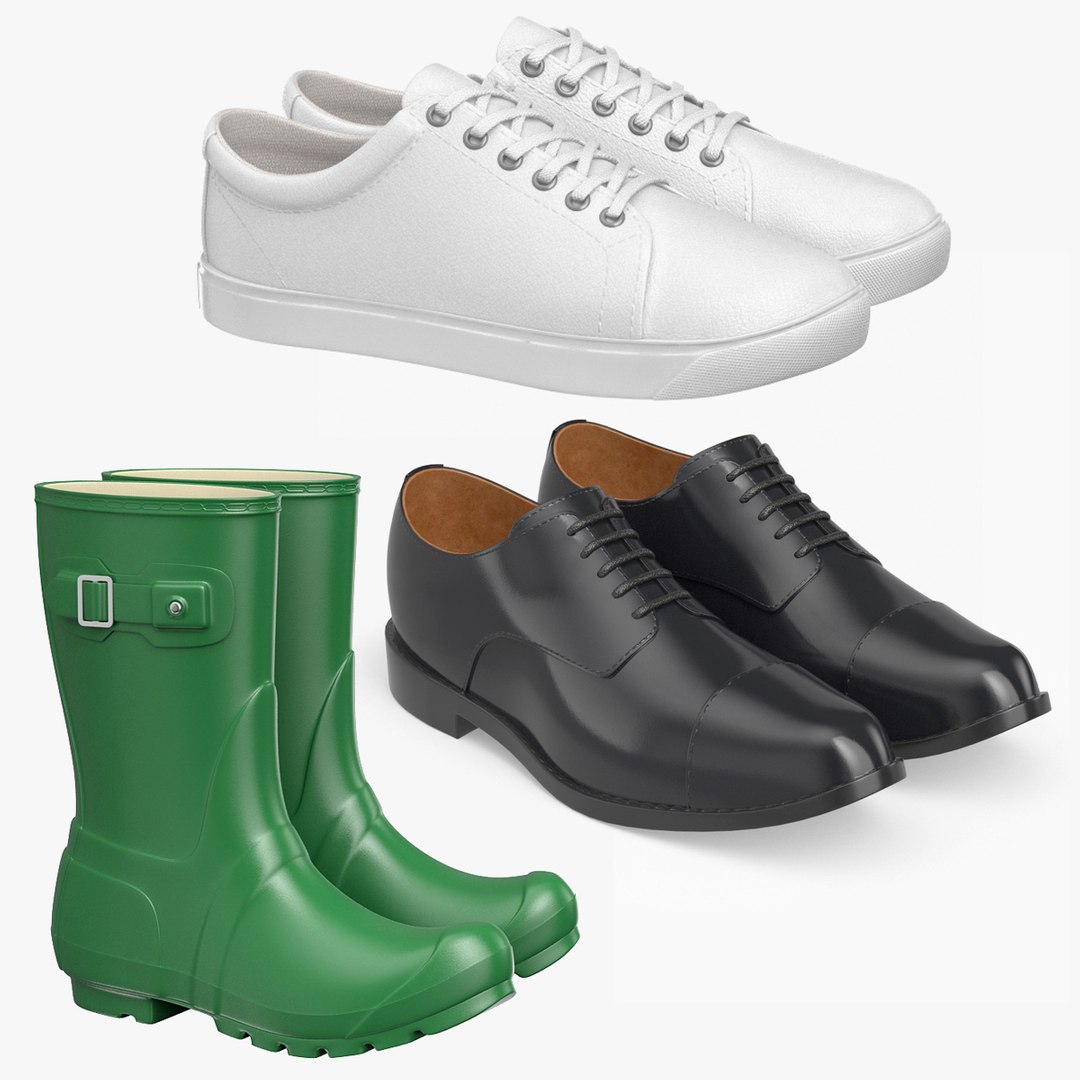 Shoes Collection 3D Model - TurboSquid 2345913