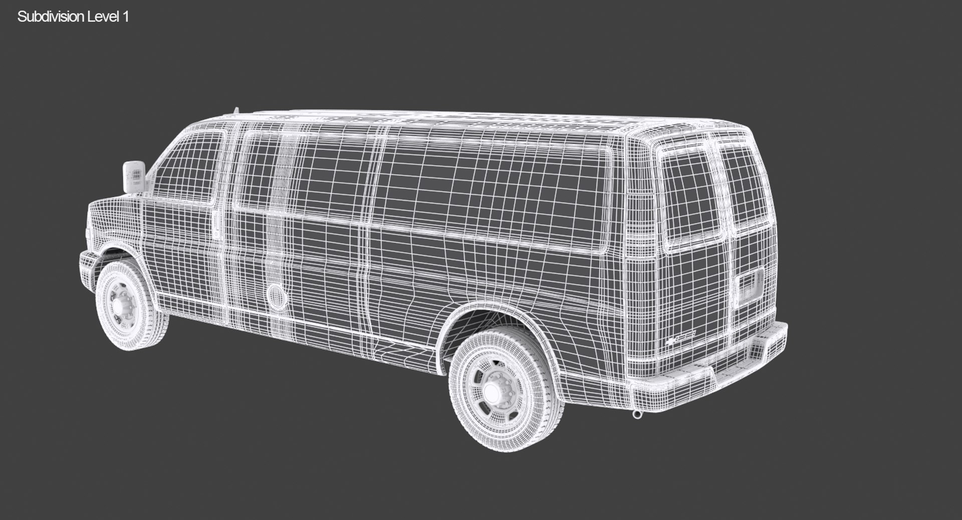 3D chevrolet express lwb - TurboSquid 1301932
