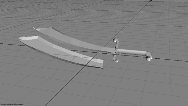 3d model sword tang