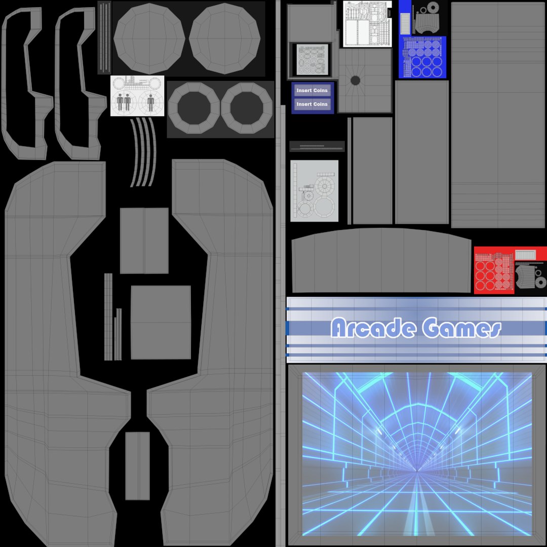 Modern Games Arcade Machine 3D Model - TurboSquid 2193201