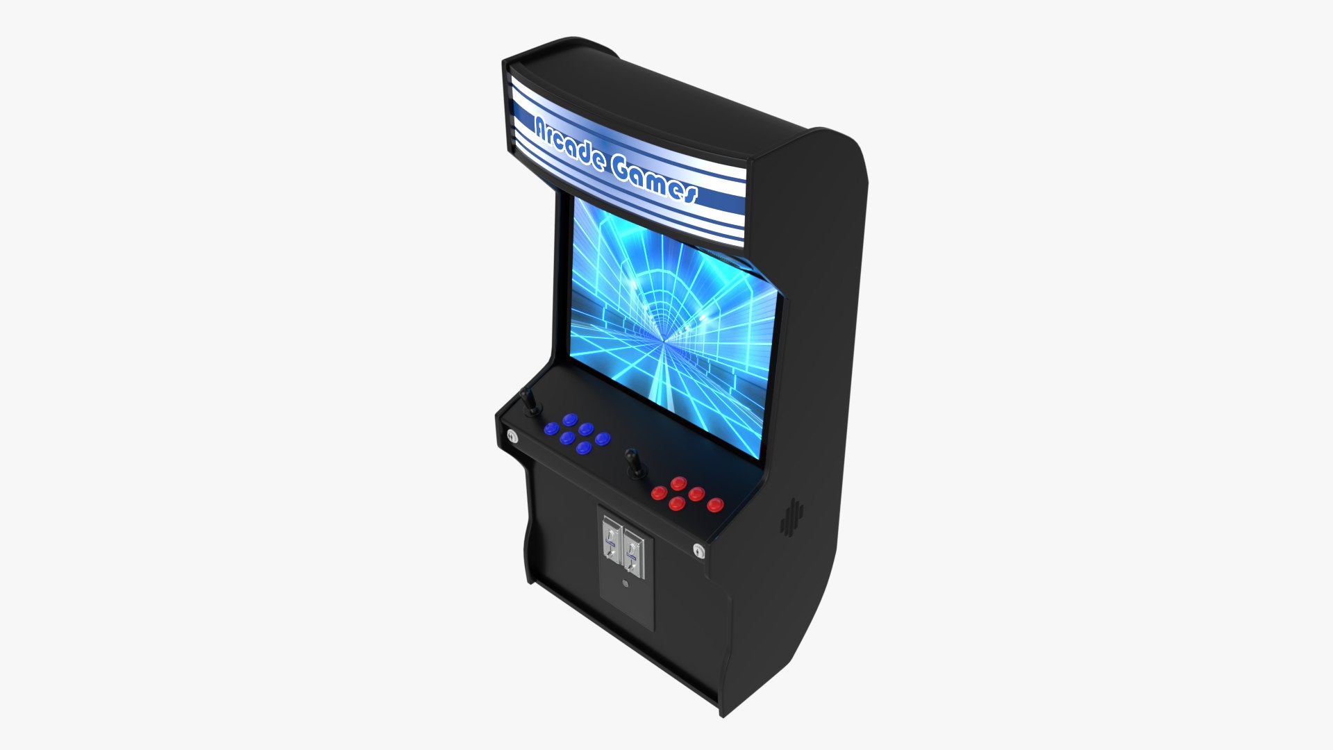 Modern Games Arcade Machine 3D Model - TurboSquid 2193201