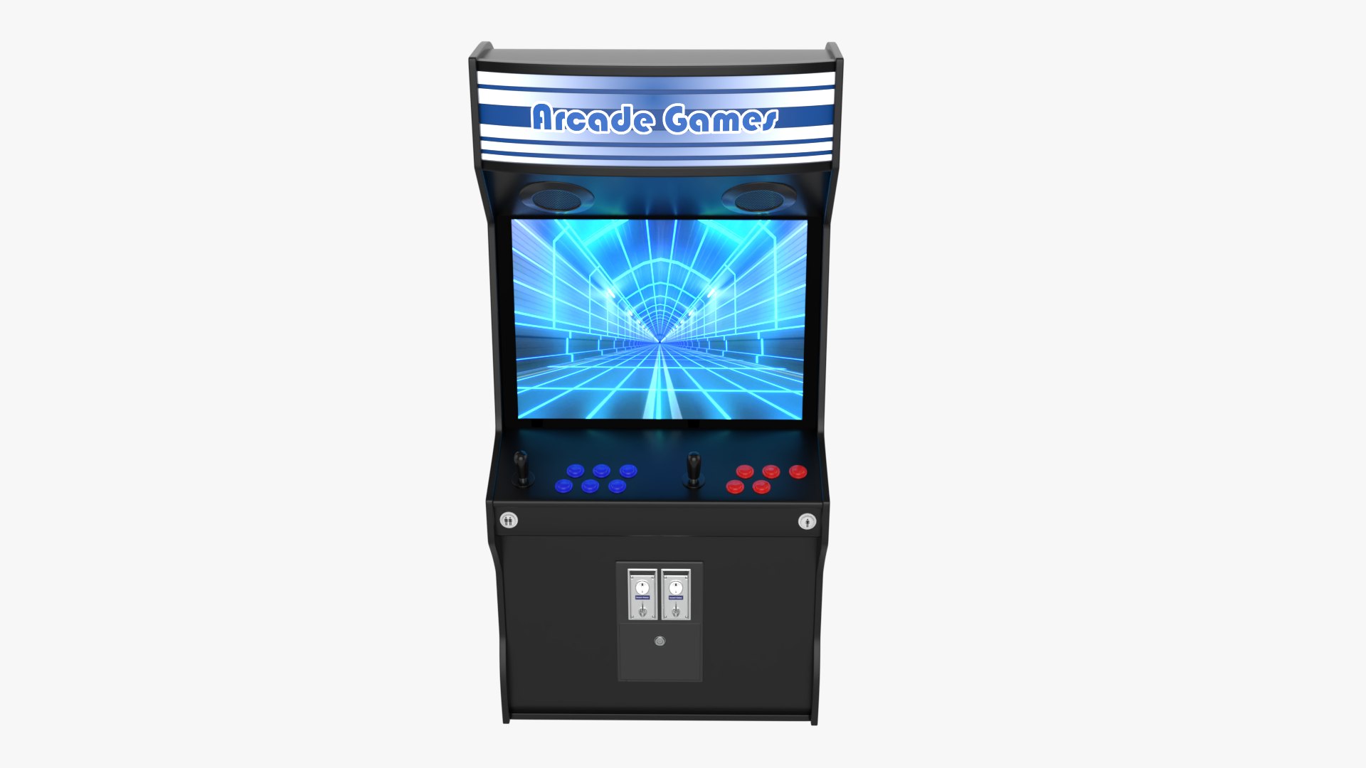 Modern Games Arcade Machine 3D Model - TurboSquid 2193201