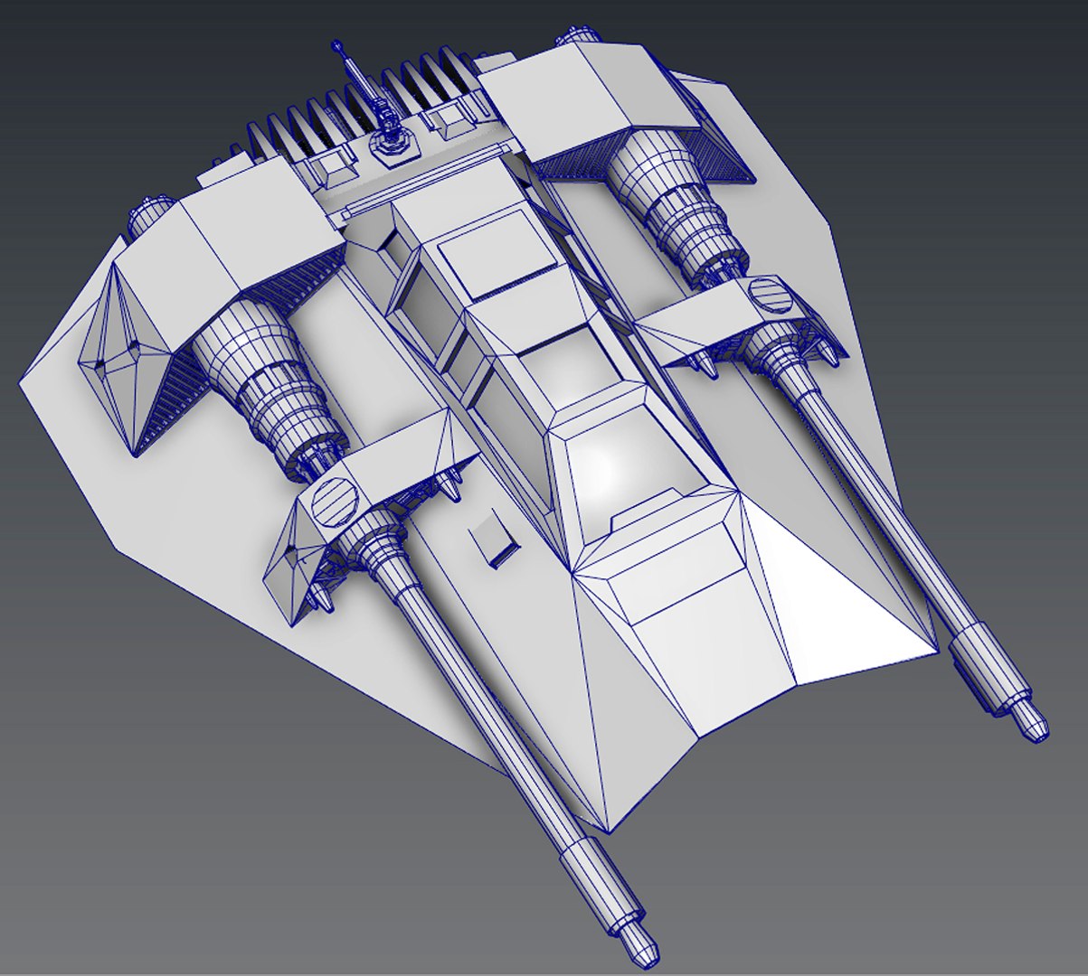 Star Wars T-47 Airspeeder 3d Model