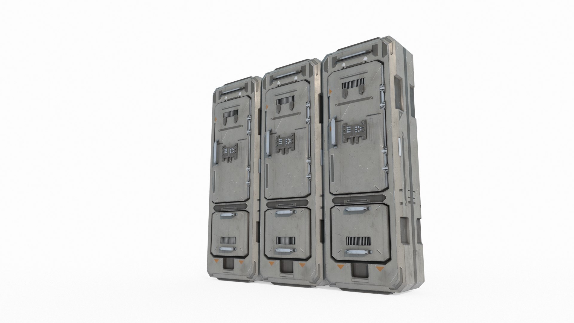 3D Future Sci-fi Storage Cabinet - TurboSquid 2309532