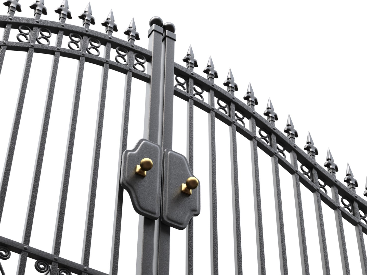 Opening Iron Gate Animation 3D - TurboSquid 2024531