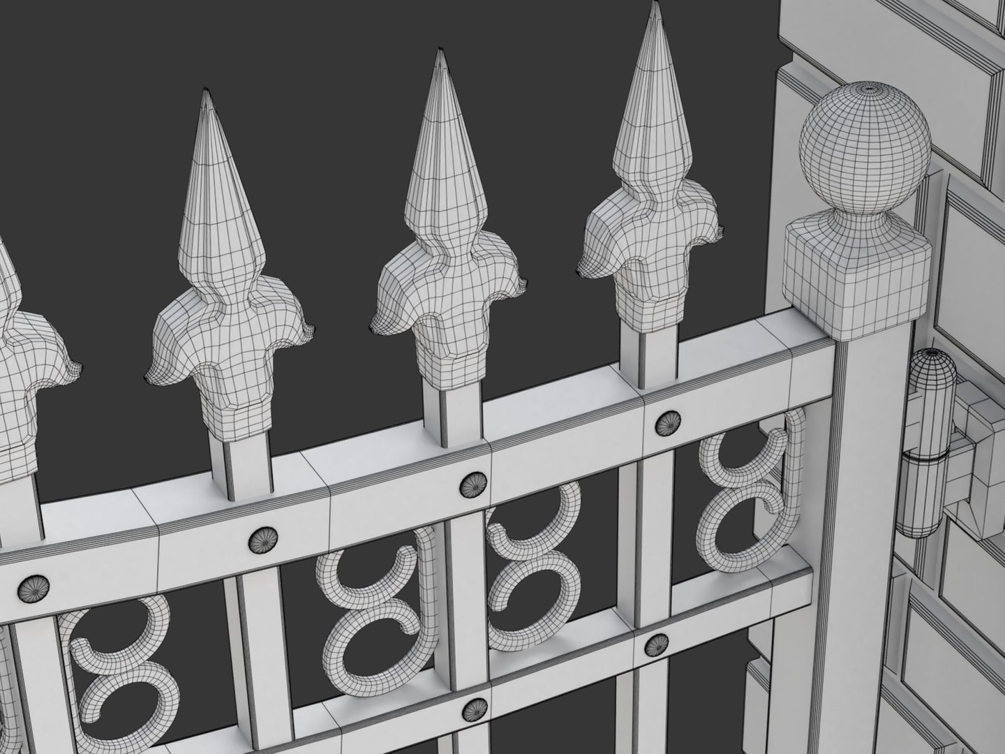 Opening Iron Gate Animation 3D - TurboSquid 2024531