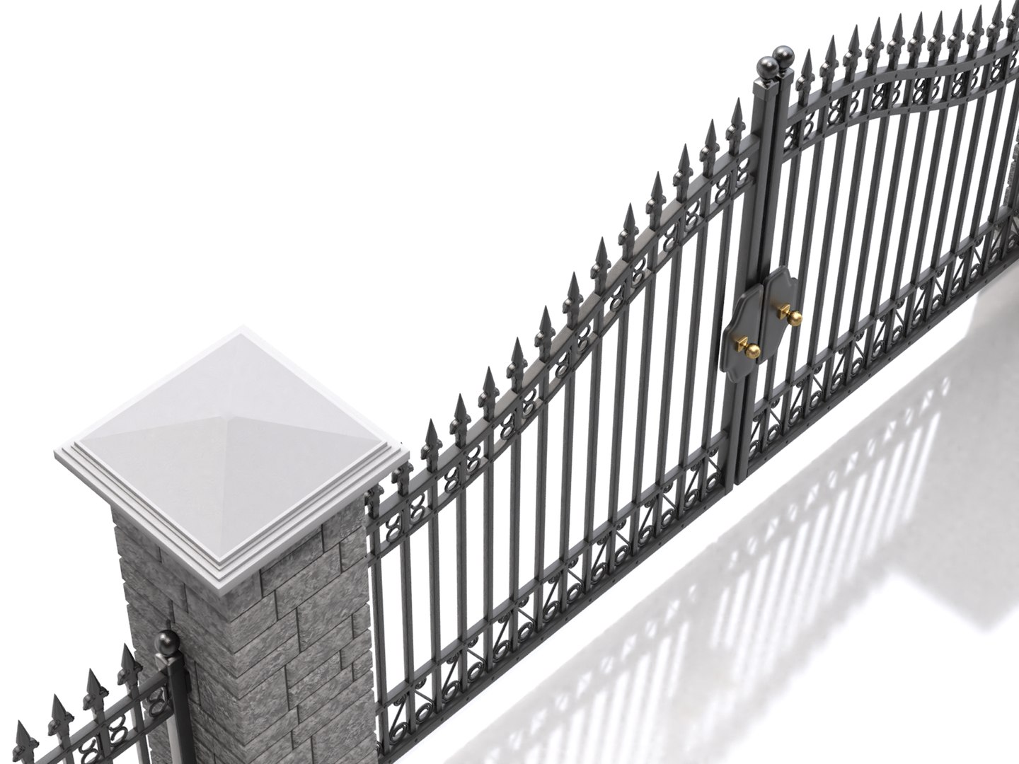 Opening Iron Gate Animation 3D - TurboSquid 2024531