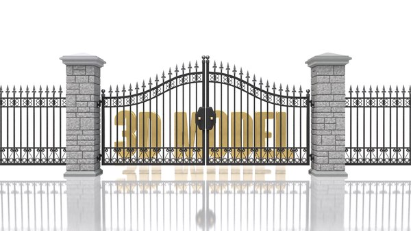 modelo 3d Animación de apertura de la puerta de hierro - TurboSquid 2024531