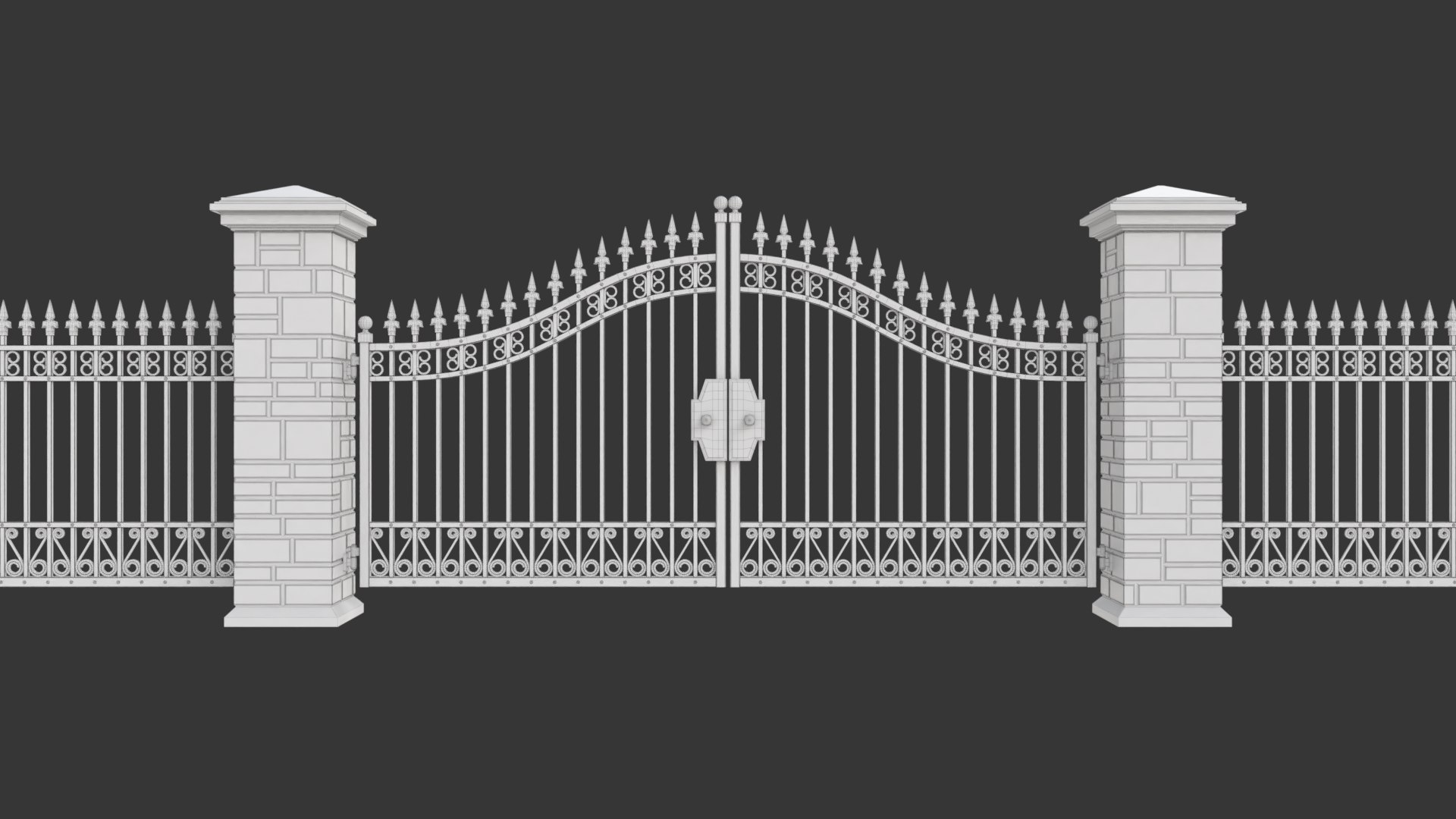 Opening Iron Gate Animation 3D - TurboSquid 2024531