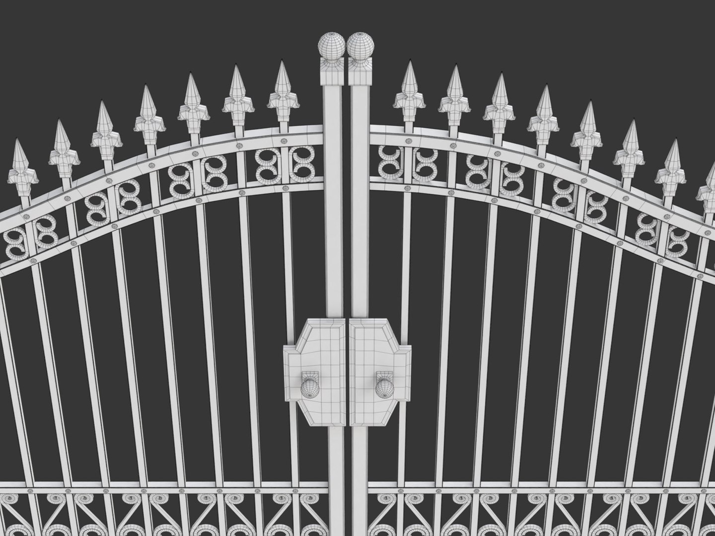 Opening Iron Gate Animation 3D - TurboSquid 2024531