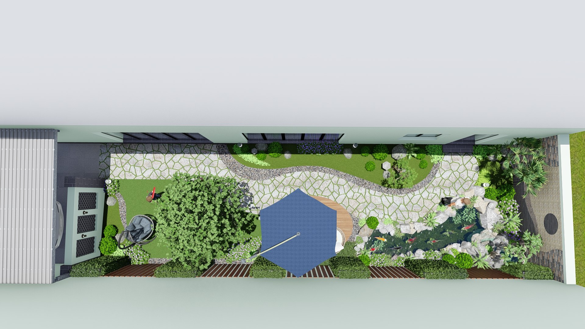 GARDEN LANDSCAPE STYLE 1 3D Model - TurboSquid 2170039