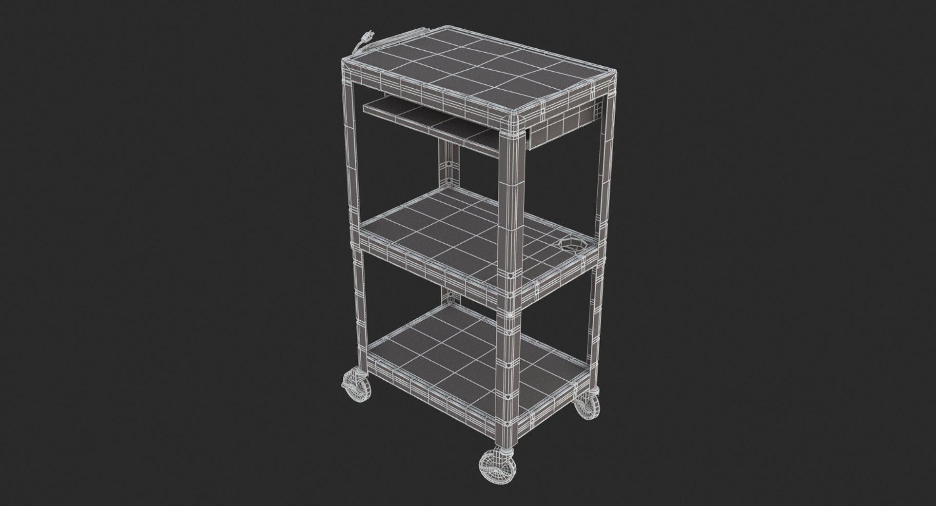 3D Mobile Computer Cart Model - TurboSquid 1335850