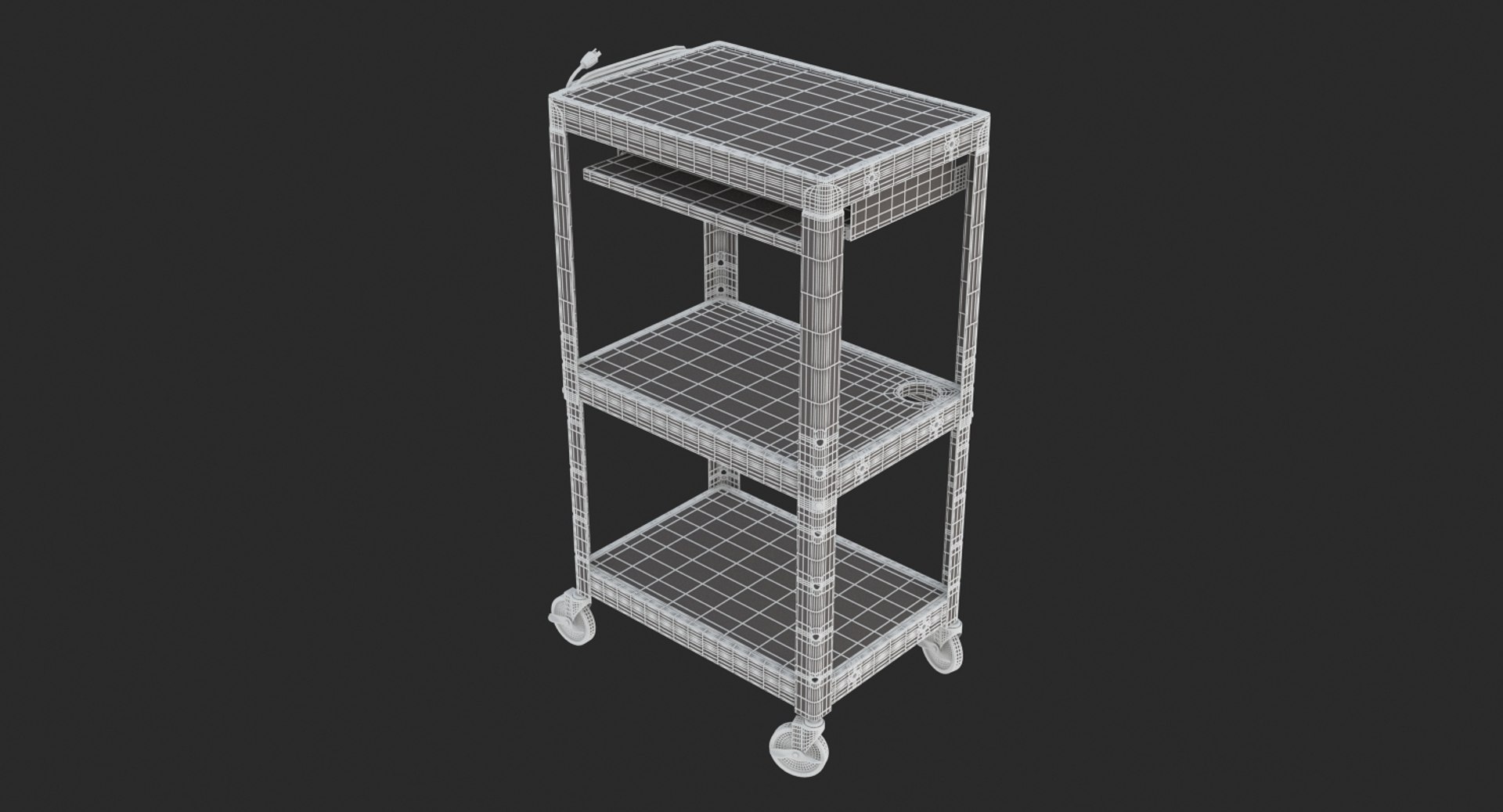 3D Mobile Computer Cart Model - TurboSquid 1335850