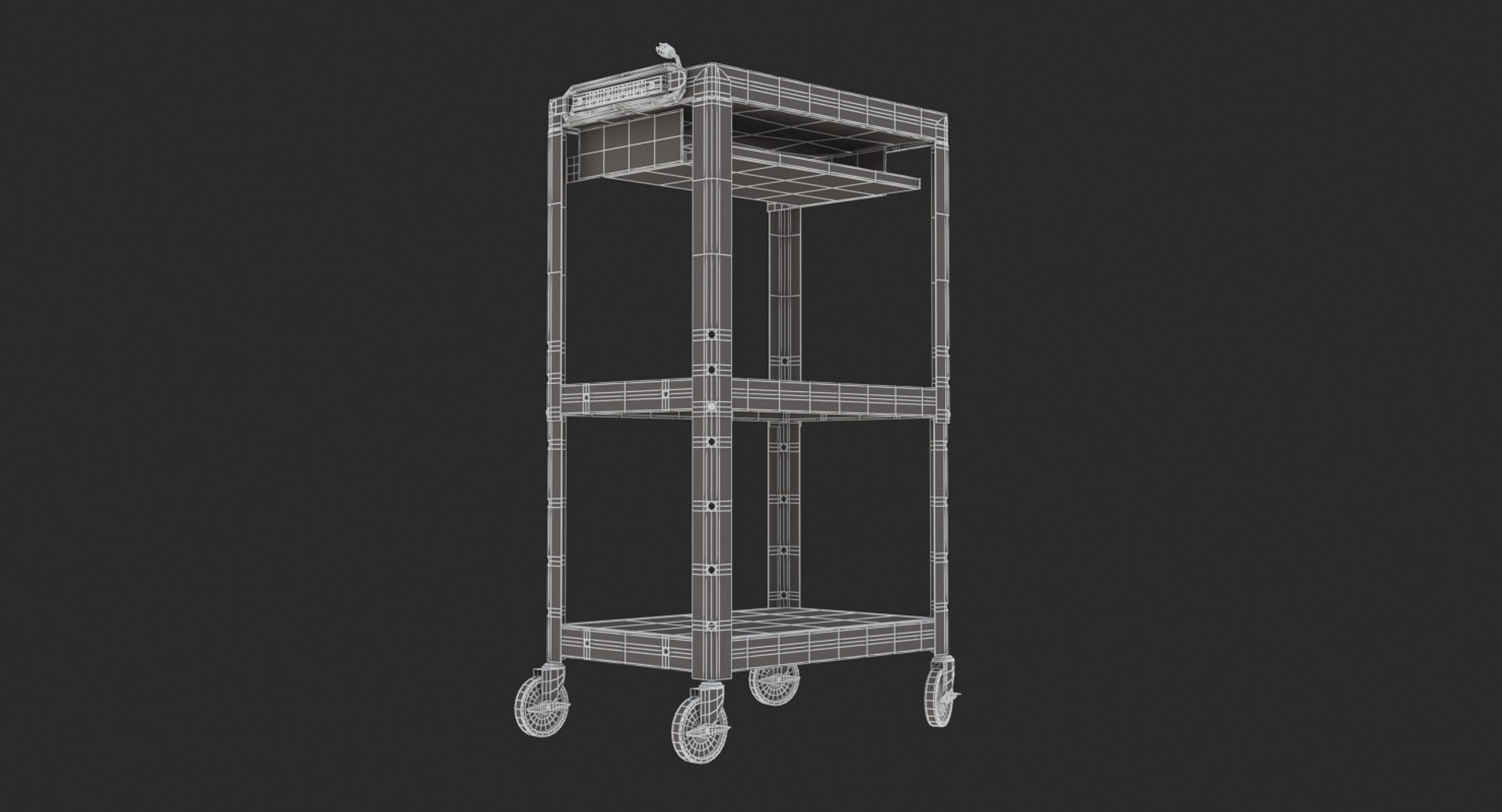 3D Mobile Computer Cart Model - TurboSquid 1335850