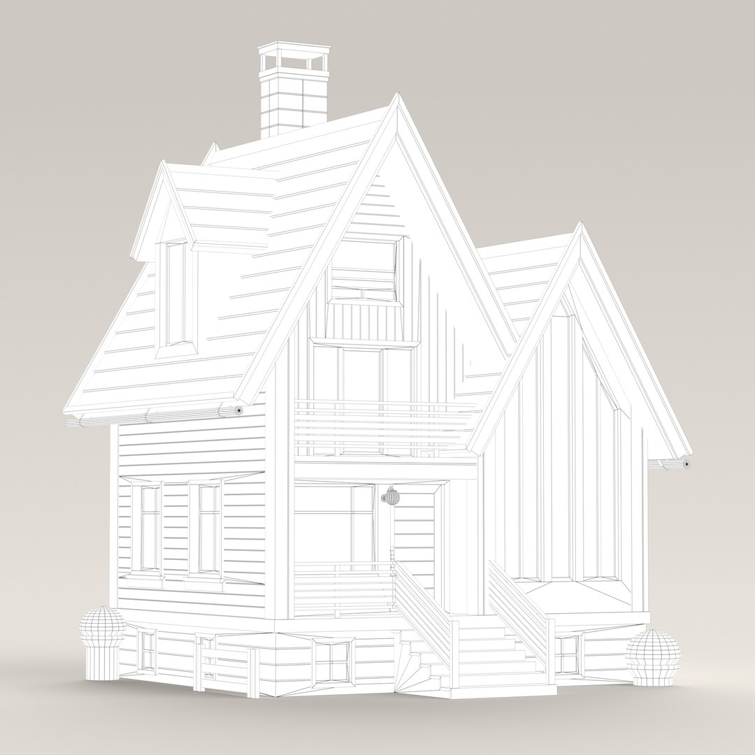 9 Modern Cottages 3D - TurboSquid 2244181