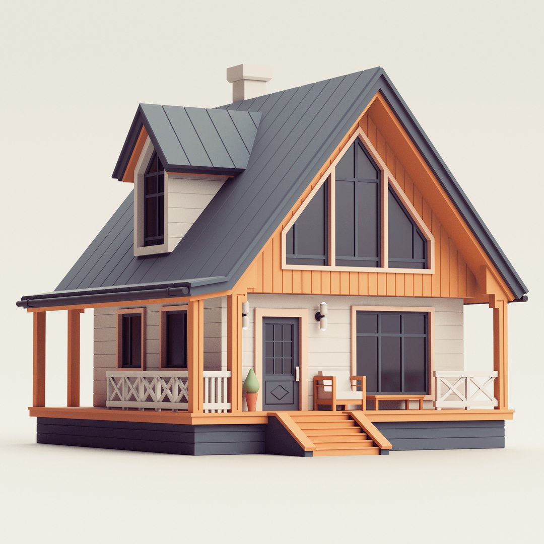 9 Modern Cottages 3D - TurboSquid 2244181