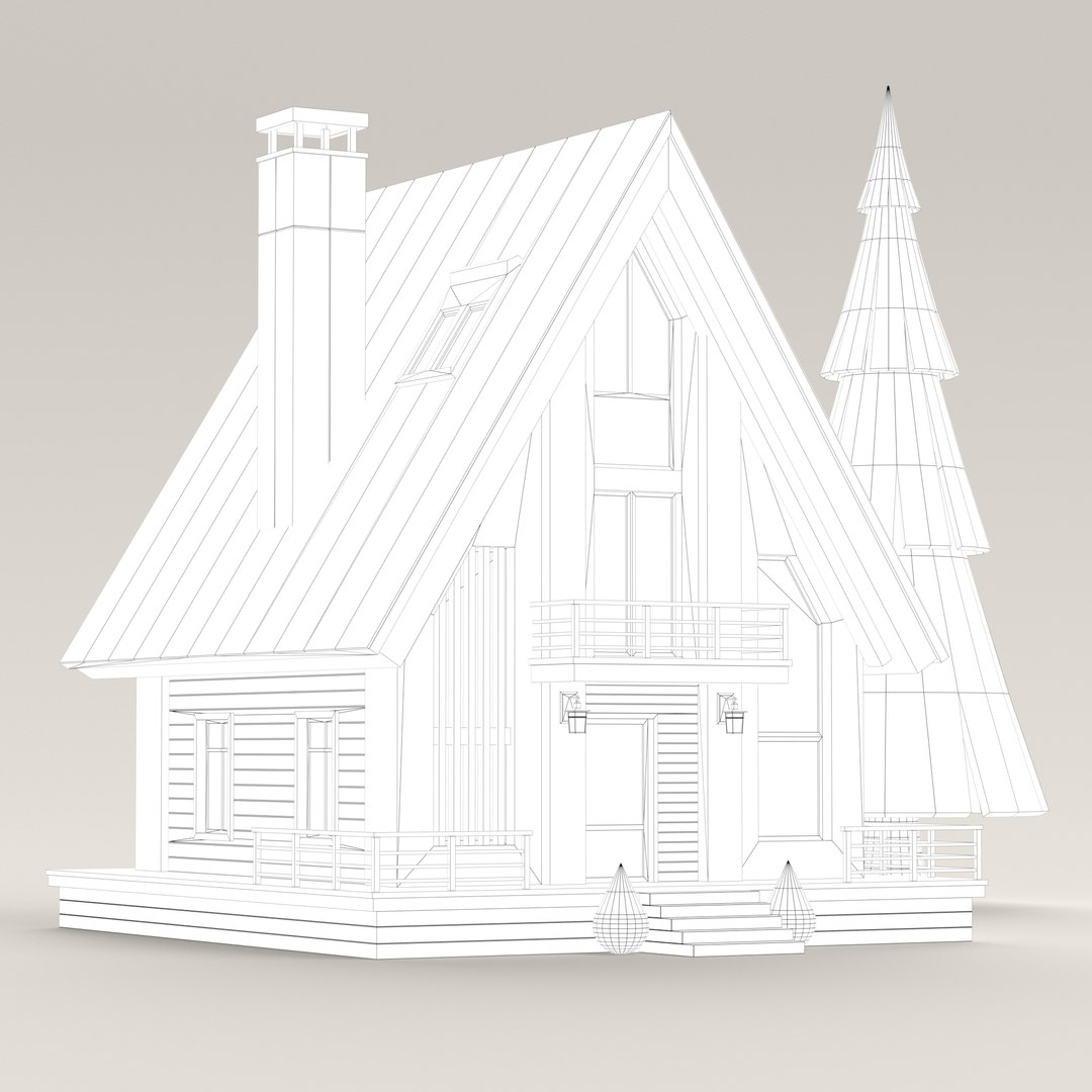 9 Modern Cottages 3D - TurboSquid 2244181