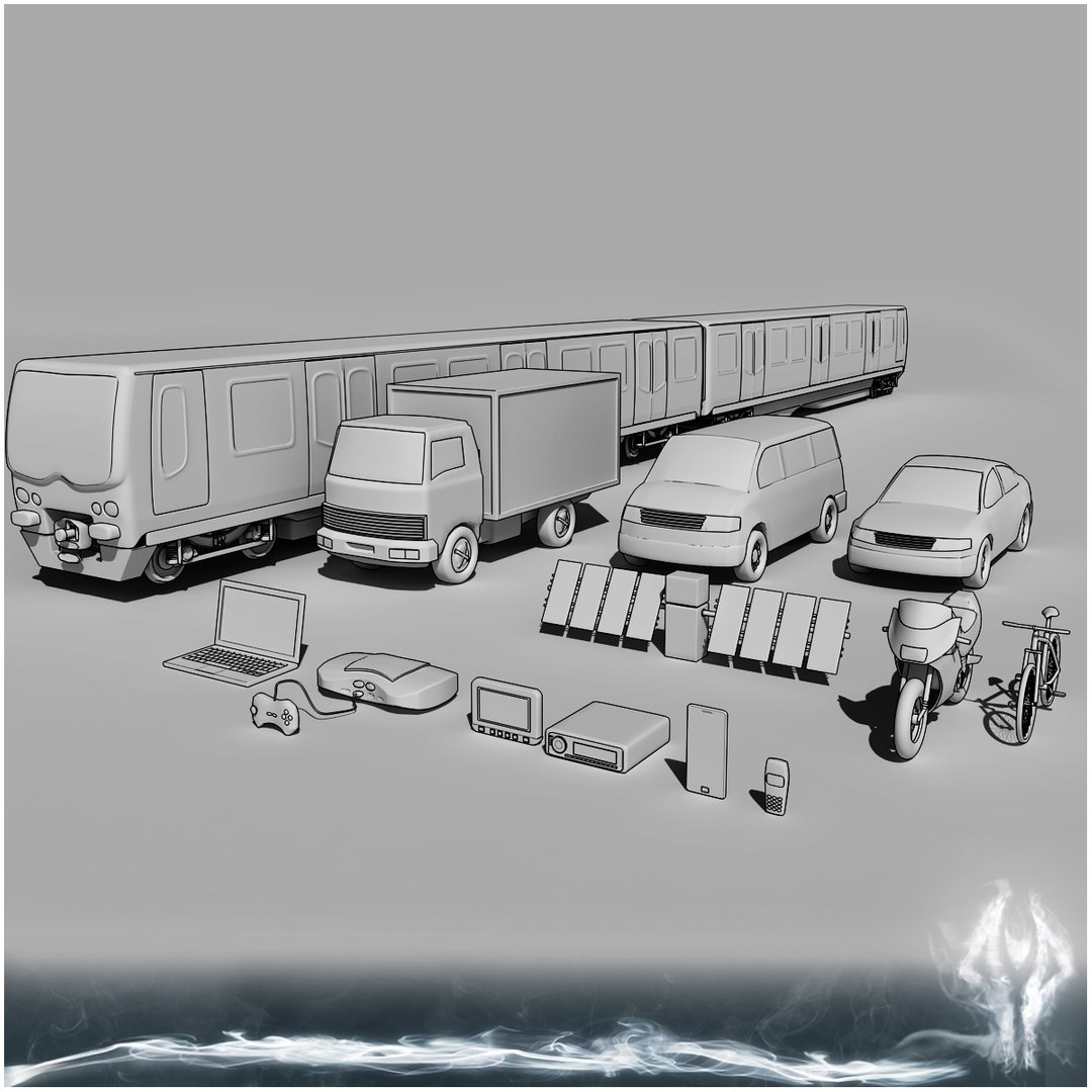 3d Model Pictogram Objects