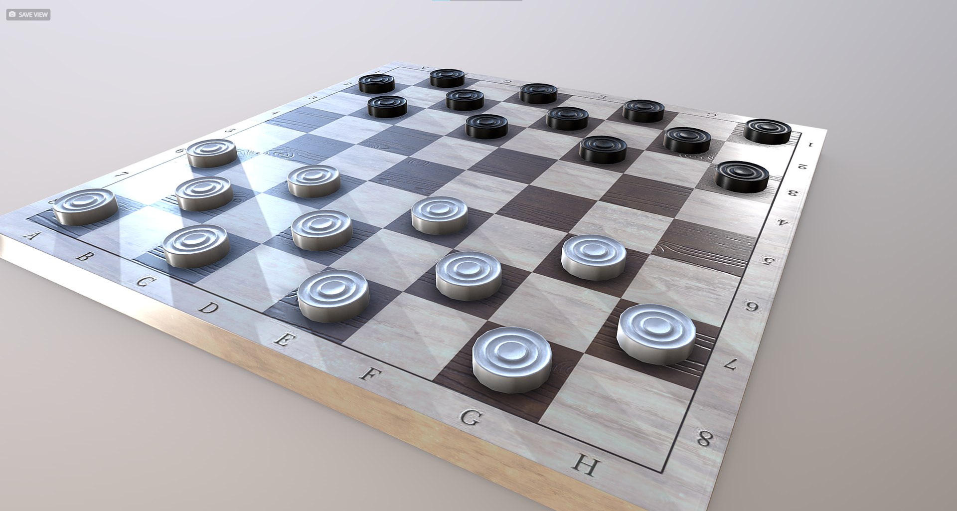Checkers Game Ready 3D Model - TurboSquid 2063886