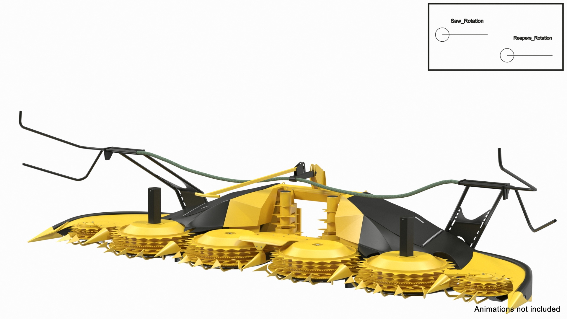 New Holland 750BFI Rotary Corn Head New Rigged 3D - TurboSquid 1957820