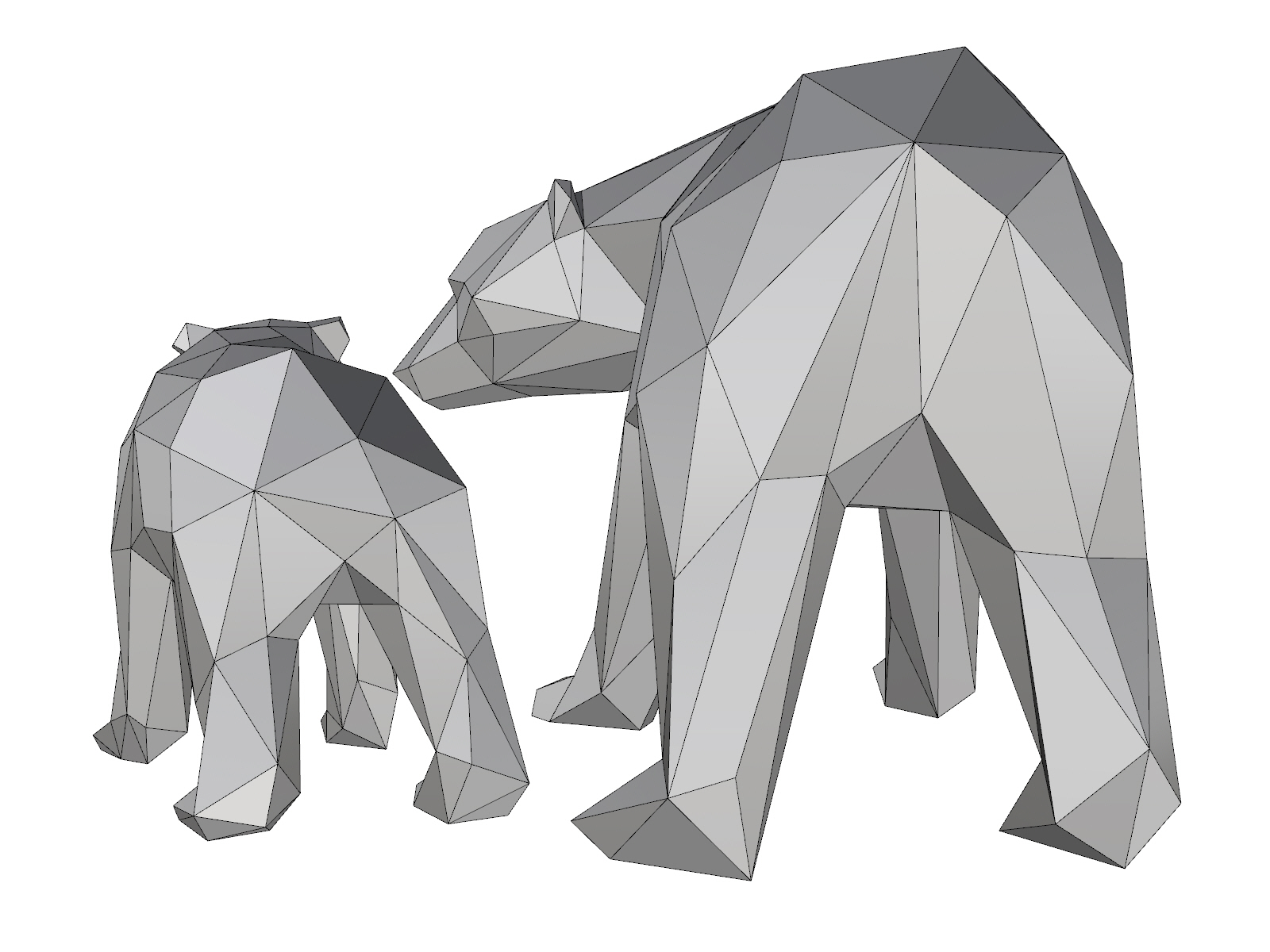 3D polar bears model - TurboSquid 1310023