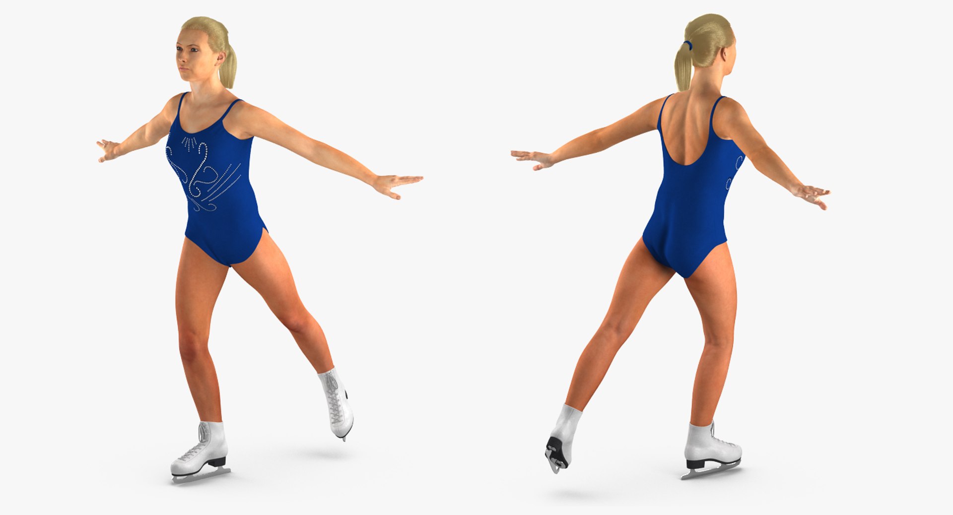 3D model male female figure skaters - TurboSquid 1212871