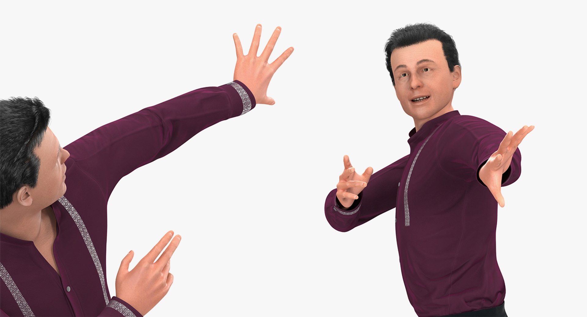 3D model male female figure skaters - TurboSquid 1212871