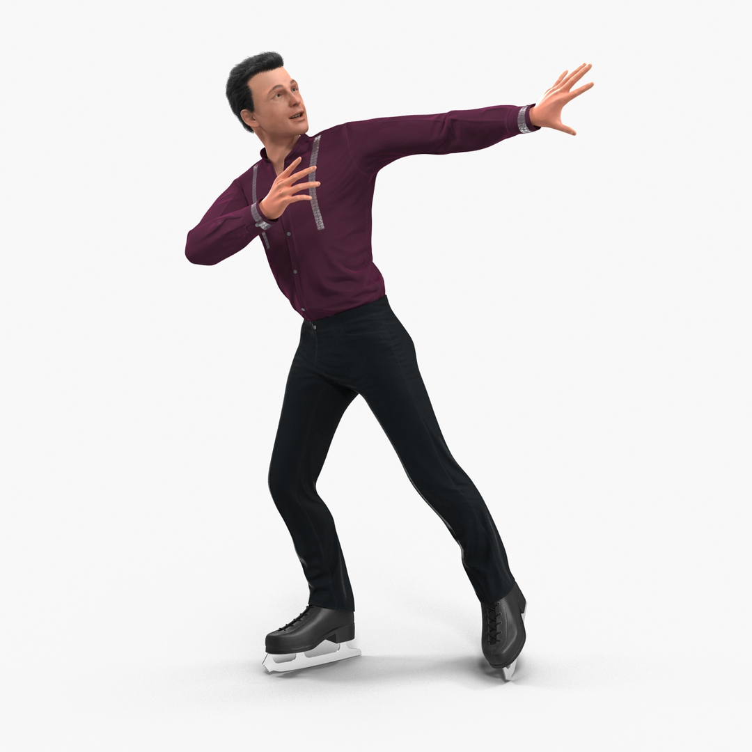 3D model male female figure skaters - TurboSquid 1212871