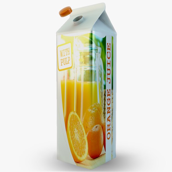 3d model beverage carton