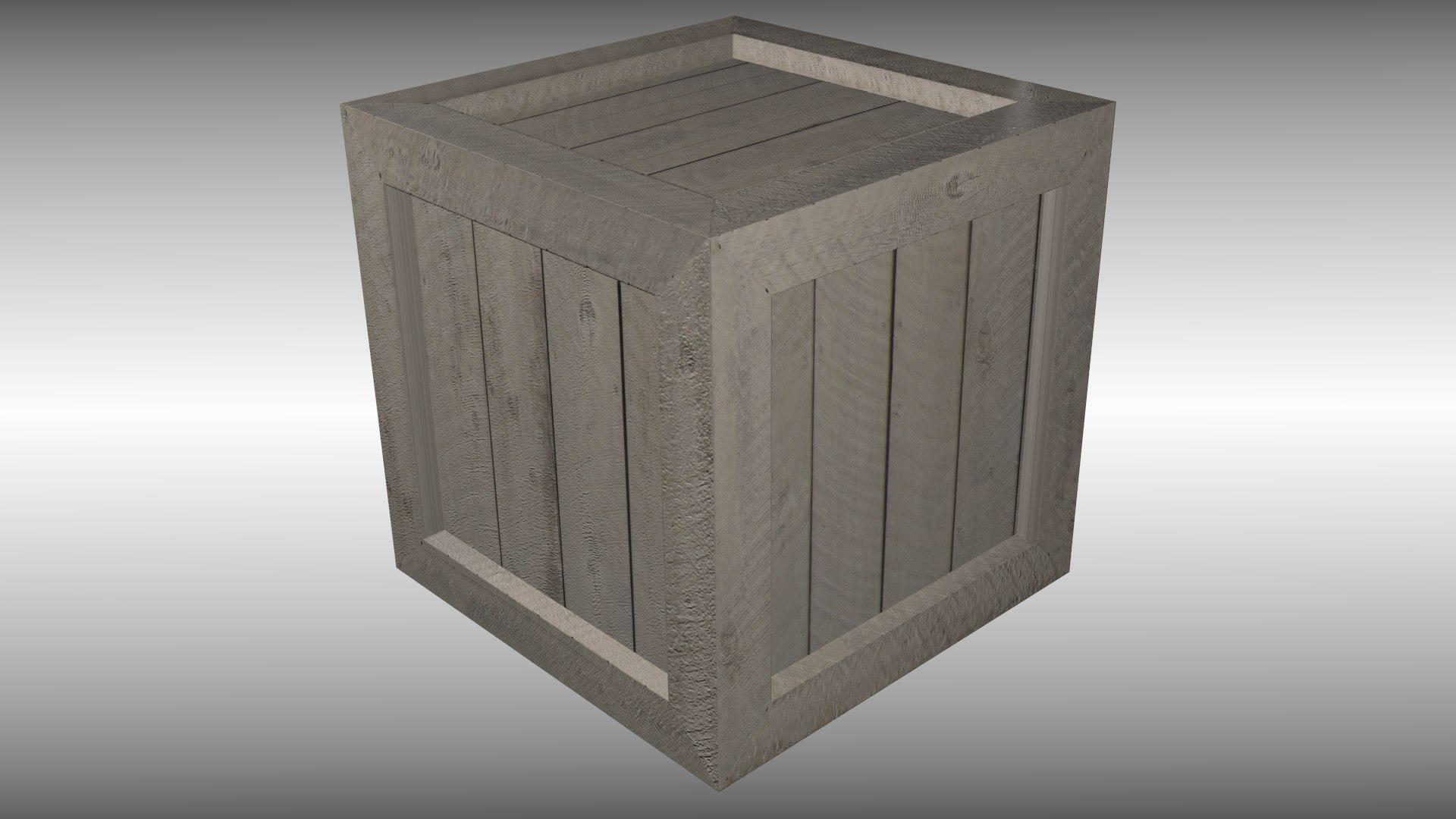 Free Wooden Box 3d Model
