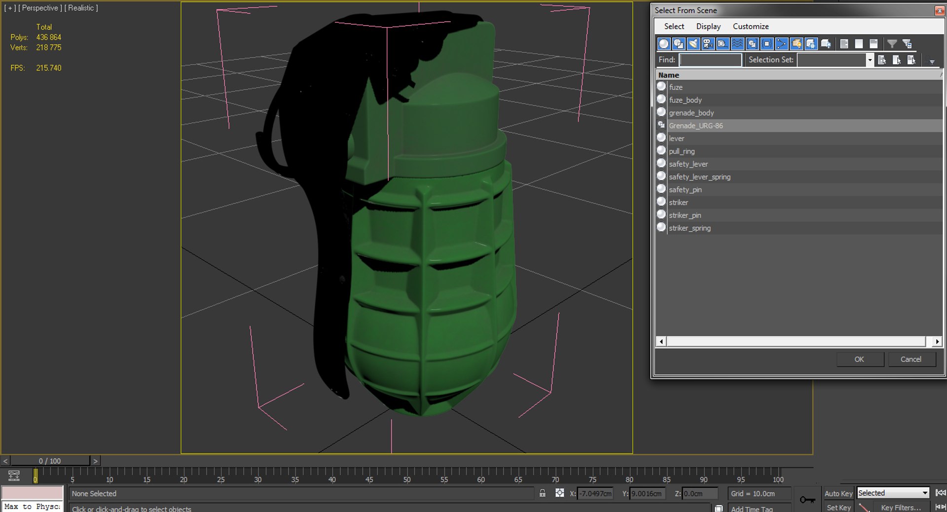 grenade urg-86 3d model