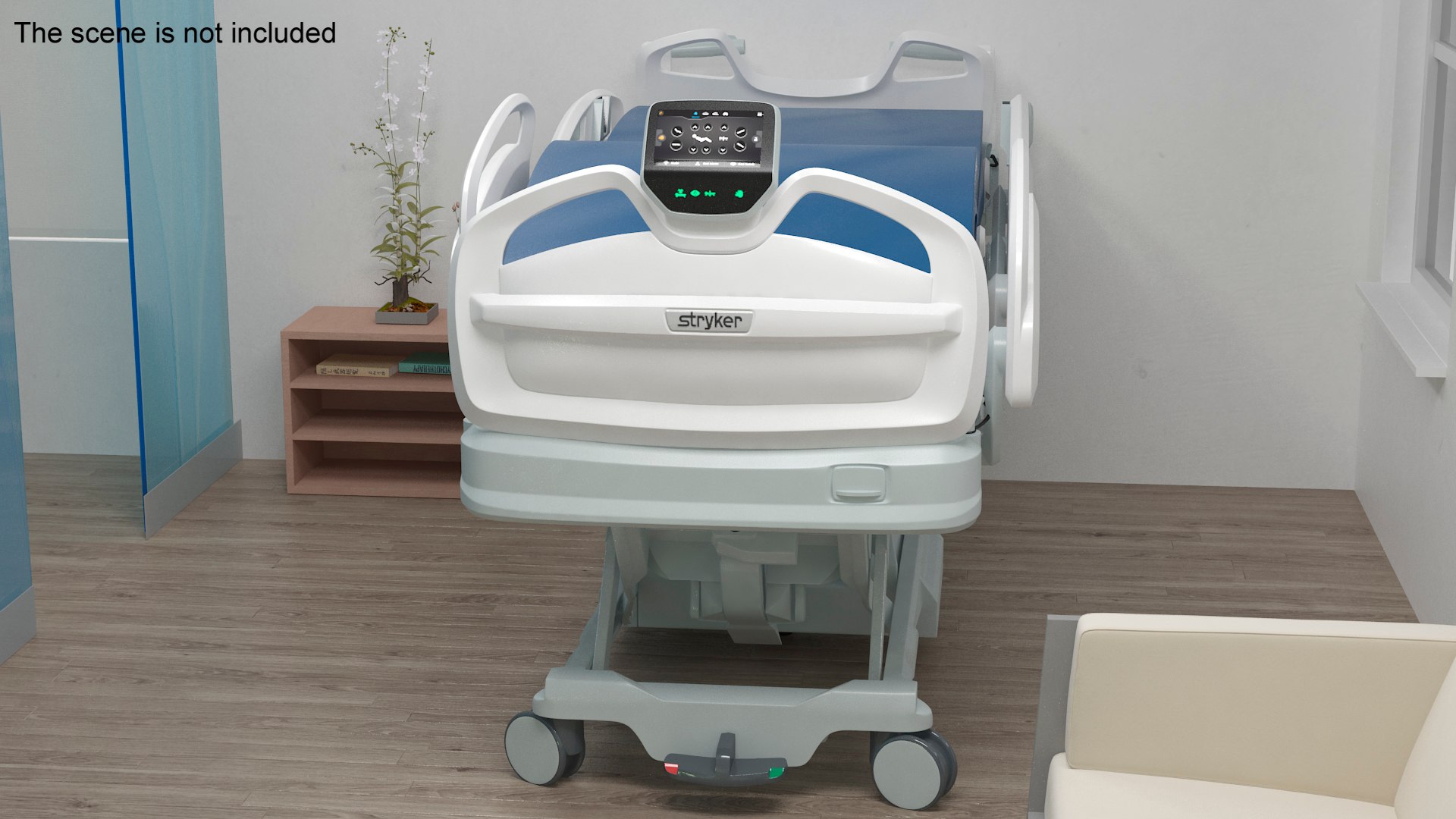 3D Stryker Procuity ZM Smart Hospital Bed Rigged model - TurboSquid 2116291