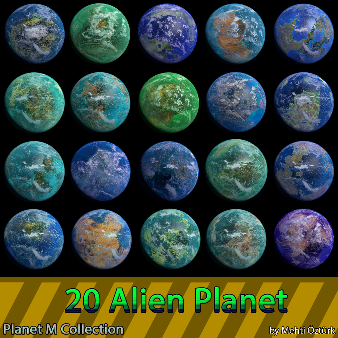 3d model planets m