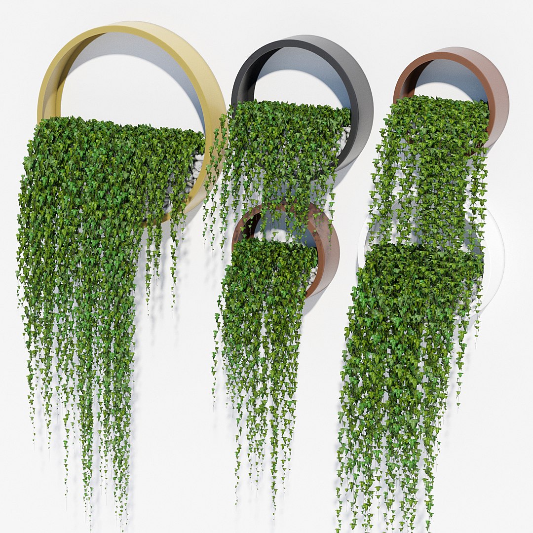 3D Wall Planters Model - TurboSquid 1375305