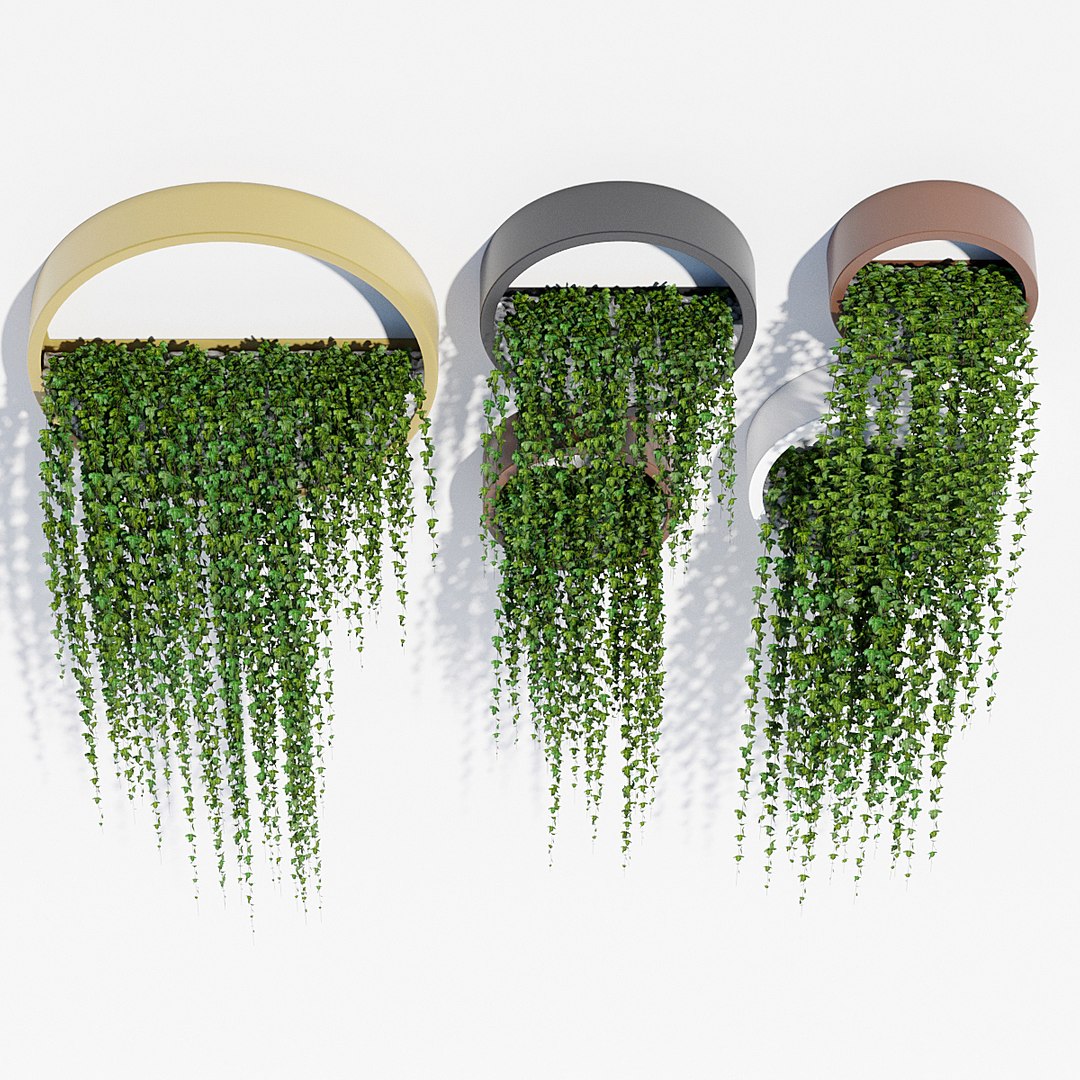 3D Wall Planters Model - TurboSquid 1375305