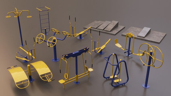 modelo 3d Gimnasio al aire libre - TurboSquid 2036118