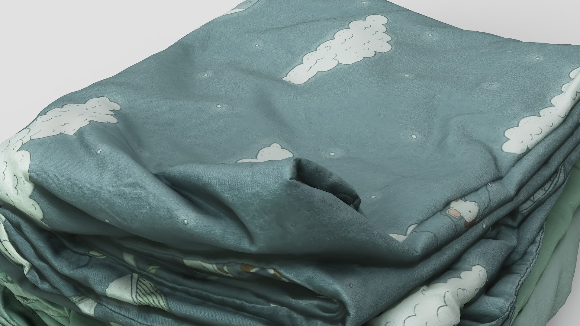 Clothes 310 Bedding Stack Pbr 3D Model - TurboSquid 2166435