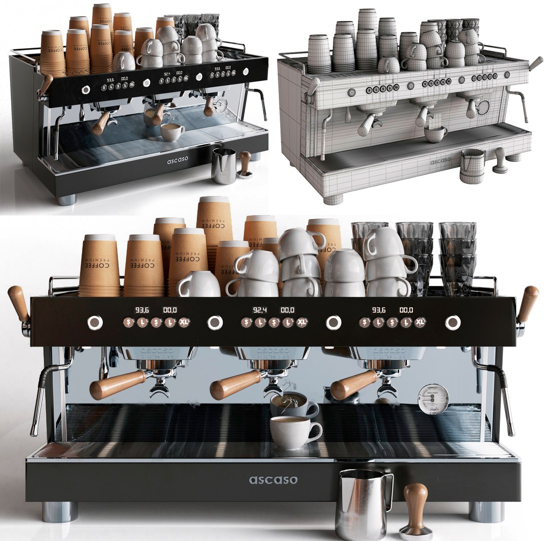 3D Model Coffee Machine Ascaso - TurboSquid 2145016