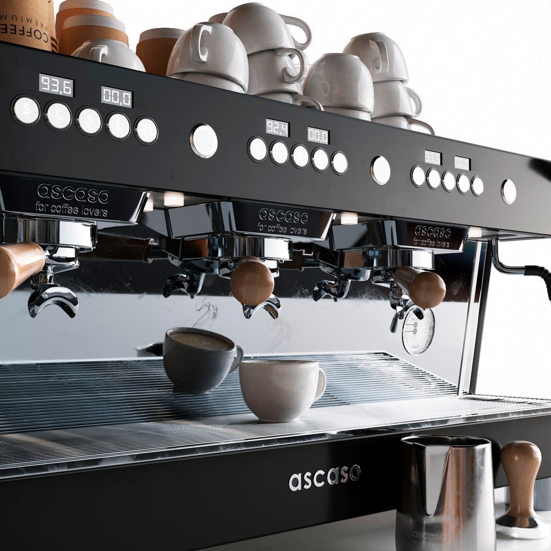 3D Model Coffee Machine Ascaso - TurboSquid 2145016