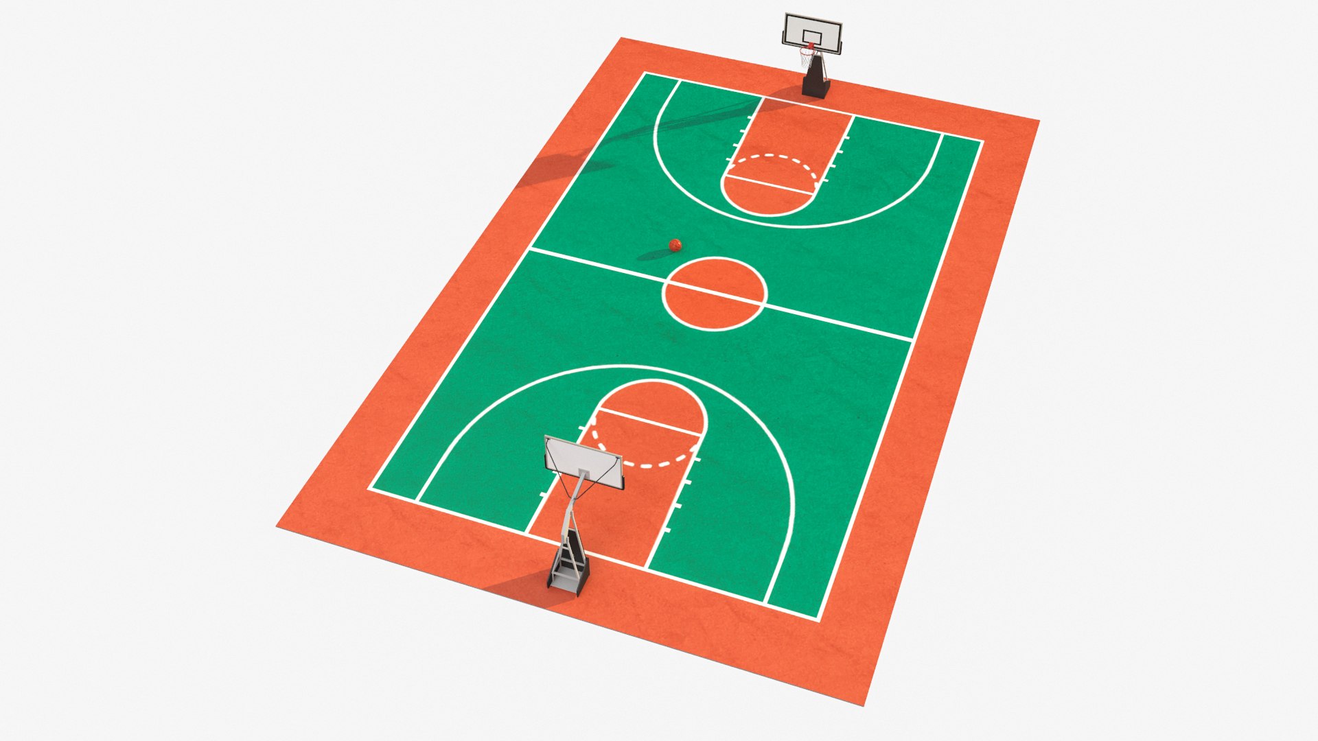 Basketball Court 02 model - TurboSquid 2049285