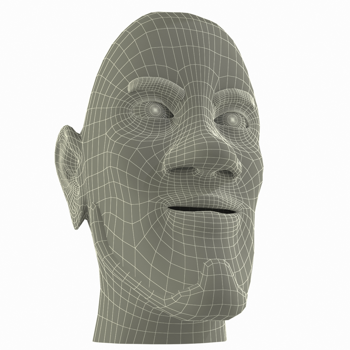 3d cartoon character faces model