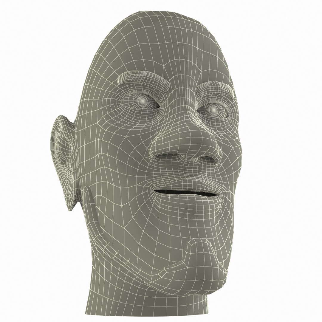 3d Cartoon Character Faces Model
