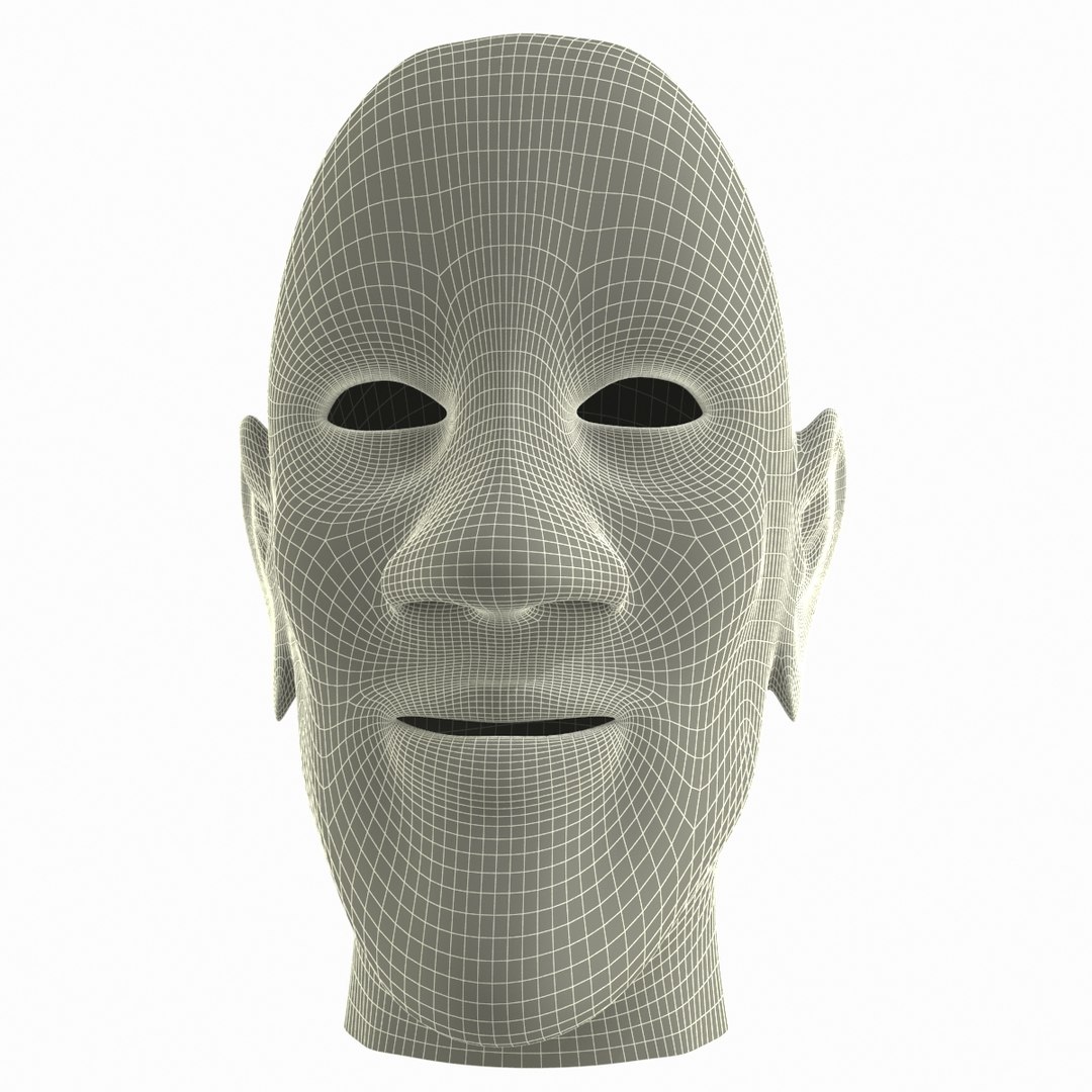 3d Cartoon Character Faces Model