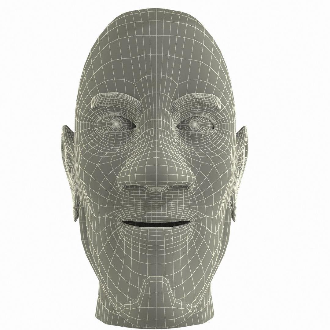 3d Cartoon Character Faces Model